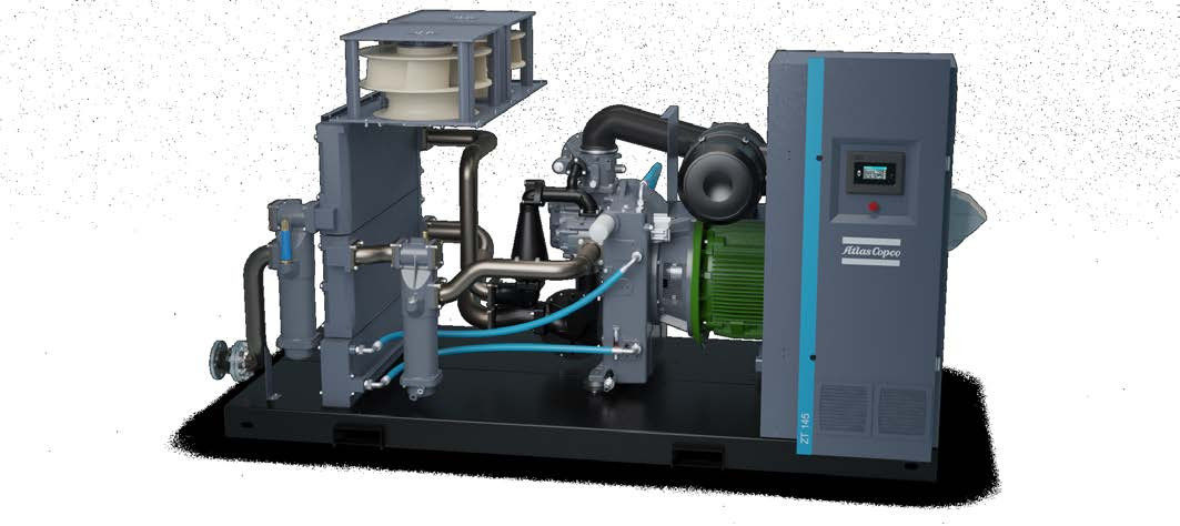 ZT90-160(VSD) Atlas Copco Oil Free Screw Air Compressor For Critical ...