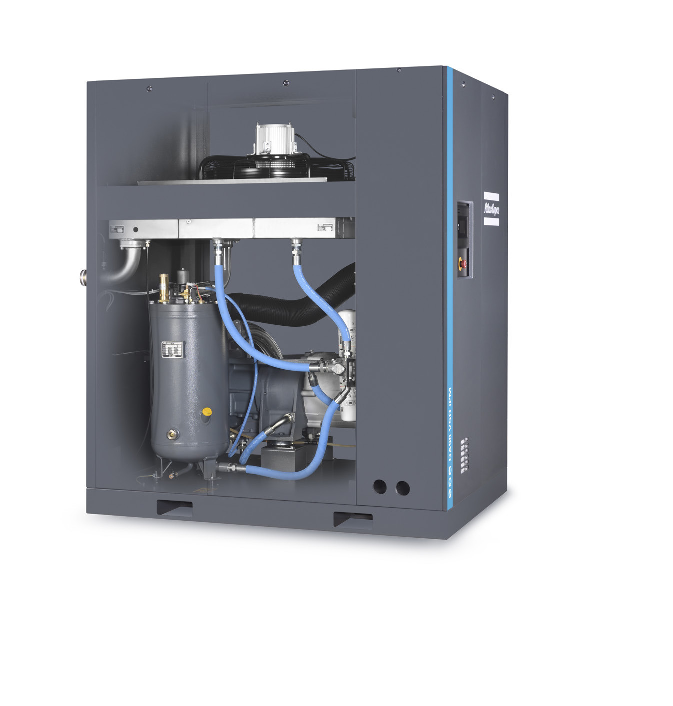 1170 Kg Heavy Duty Oil Injected Rotary Screw Air Compressor With Built ...