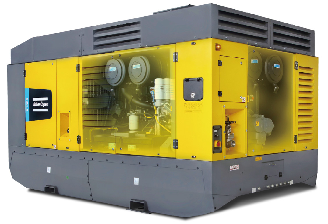 Atlas Copco Portable Compressor X1300 Intelligent Control For High ...