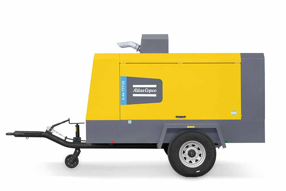 Portable Compressor X-AIR+ 777-22 With 13-22 Bar Pressure And Yellow Color