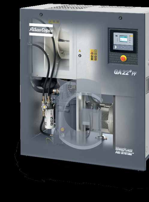 Oil Injected Rotary Atlas Screw Air Compressor 26kw Ga26+ AC Power