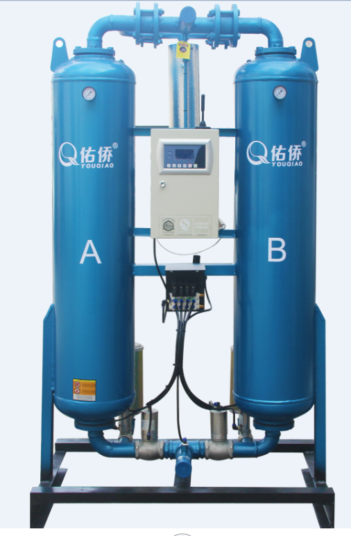 Micro Heated Adsorption Twin Tower Desiccant Air Dryer 45KW Compressor